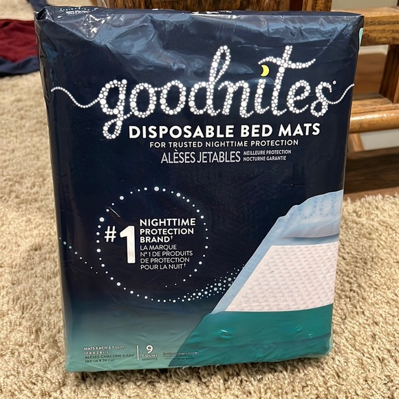 goodnite | Other | Goodnites Disposable Bed Mats 36 Mats | Poshmark
